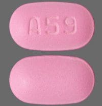 Pill Finder: A59 Pink Elliptical / Oval - Medicine.com