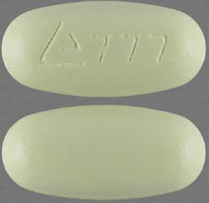 Pill Finder: Logo 777 Yellow Elliptical / Oval - Medicine.com