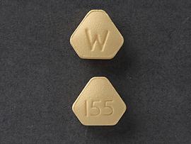 Pill Finder: W 155 Yellow Six-sided - Medicine.com