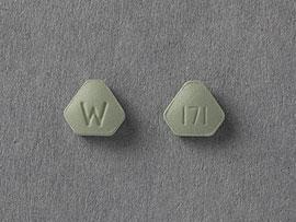 Pill Finder: W 171 Green Six-sided - Medicine.com