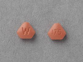 Pill Finder: W 175 Brown Six-sided - Medicine.com