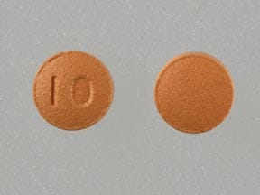 Pill Finder: 10 Tan Round - Medicine.com