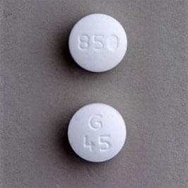 Pill Finder: G 45 850 White Round - Medicine.com