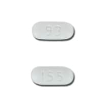 Pill Finder: 93 155 White Elliptical / Oval - Medicine.com