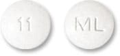 Pill Finder: ML 11 White Round - Medicine.com