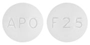 Pill Finder: APO F25 White Round - Medicine.com