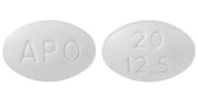 Pill Finder: APO 20 12.5 White Elliptical / Oval - Medicine.com