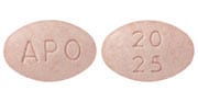 Pill Finder: APO 20 25 Pink Elliptical / Oval - Medicine.com
