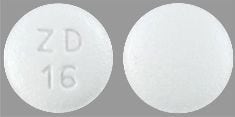 Pill Finder: ZD 16 White Round - Medicine.com