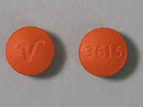 Pill Finder: V 3615 Orange Round - Medicine.com