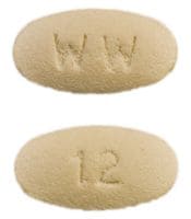 Pill Finder: WW 12 Yellow Elliptical / Oval - Medicine.com