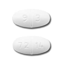 Pill Finder: 93 72 14 White Elliptical / Oval - Medicine.com