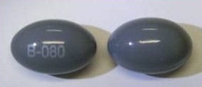 Pill Finder: B-080 Gray Elliptical / Oval - Medicine.com