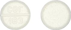 Pill Finder: cor 183 White Round - Medicine.com