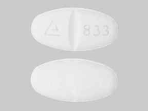 Pill Finder: Logo 833 White Elliptical / Oval - Medicine.com