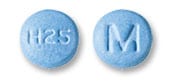 Pill Finder: M H25 Blue Round - Medicine.com