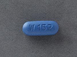 Pill Finder: W 152 Blue Capsule-shape - Medicine.com