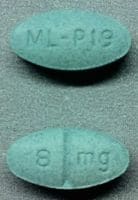 Pill Finder: ML P19 8 mg Green Elliptical / Oval - Medicine.com