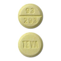 Pill Finder: TEVA 93 293 Yellow Round - Medicine.com
