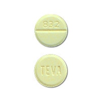 Pill Finder: TEVA 832 Yellow Round - Medicine.com