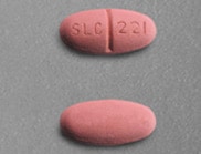 Pill Finder: SLC 221 Pink Elliptical / Oval - Medicine.com
