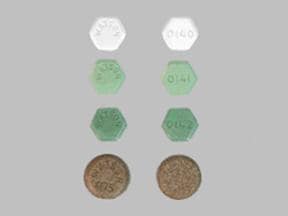 Pill Finder: WATSON 0141 Green Six-sided - Medicine.com