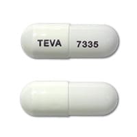 Pill Finder: TEVA 7335 White Capsule-shape - Medicine.com