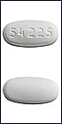 Pill Finder: 54 225 White Elliptical / Oval - Medicine.com