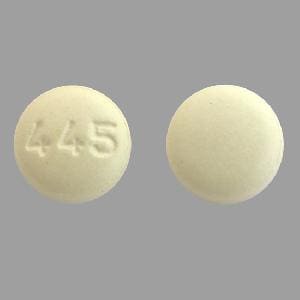 Pill Finder: 445 Yellow Round - Medicine.com