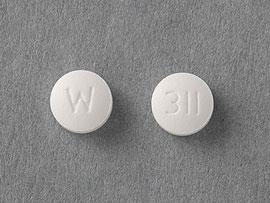 Pill Finder: W 311 White Round - Medicine.com
