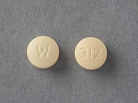 Pill Finder: W 312 Yellow Round - Medicine.com