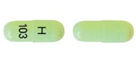 Pill Finder: H 103 Green Capsule-shape - Medicine.com