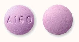 Pill Finder: A160 Purple Round - Medicine.com