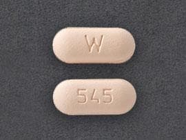 Pill Finder: W 545 Peach Capsule-shape - Medicine.com