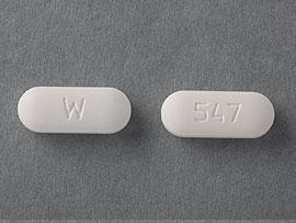 Pill Finder: W 547 White Capsule-shape - Medicine.com