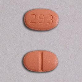 Pill Finder: 293 Brown Elliptical / Oval - Medicine.com