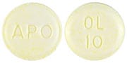 Pill Finder: APO OL 10 Yellow Round - Medicine.com