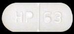 Pill Finder: HP 63 White Capsule-shape - Medicine.com