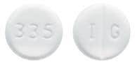 Pill Finder: I G 335 White Round - Medicine.com
