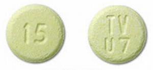 Pill Finder: TV U7 15 Yellow Round - Medicine.com