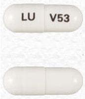 Pill Finder: LU V53 White Capsule-shape - Medicine.com