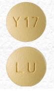 Pill Finder: LU Y17 Yellow Round - Medicine.com