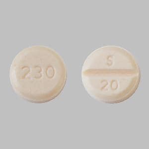 Pill Finder: S 20 230 Peach Round - Medicine.com
