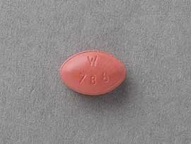 Pill Finder: W 786 Red Elliptical / Oval - Medicine.com