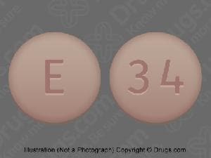Pill Finder: E 34 Pink Round - Medicine.com