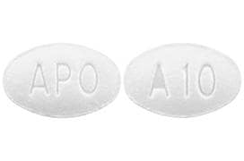 Pill Finder: APO A10 White Elliptical / Oval - Medicine.com