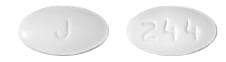 Pill Finder: J 244 White Elliptical / Oval - Medicine.com