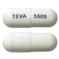 Pill Finder: TEVA 5505 White Capsule-shape - Medicine.com