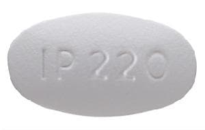 Pill Finder: IP 220 10 00 White Elliptical / Oval - Medicine.com
