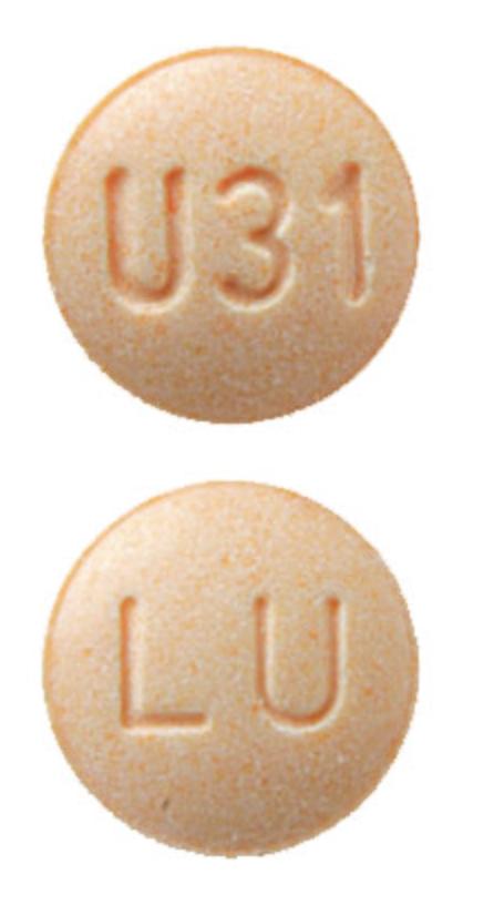 Pill Finder: LU U31 Peach Round - Medicine.com